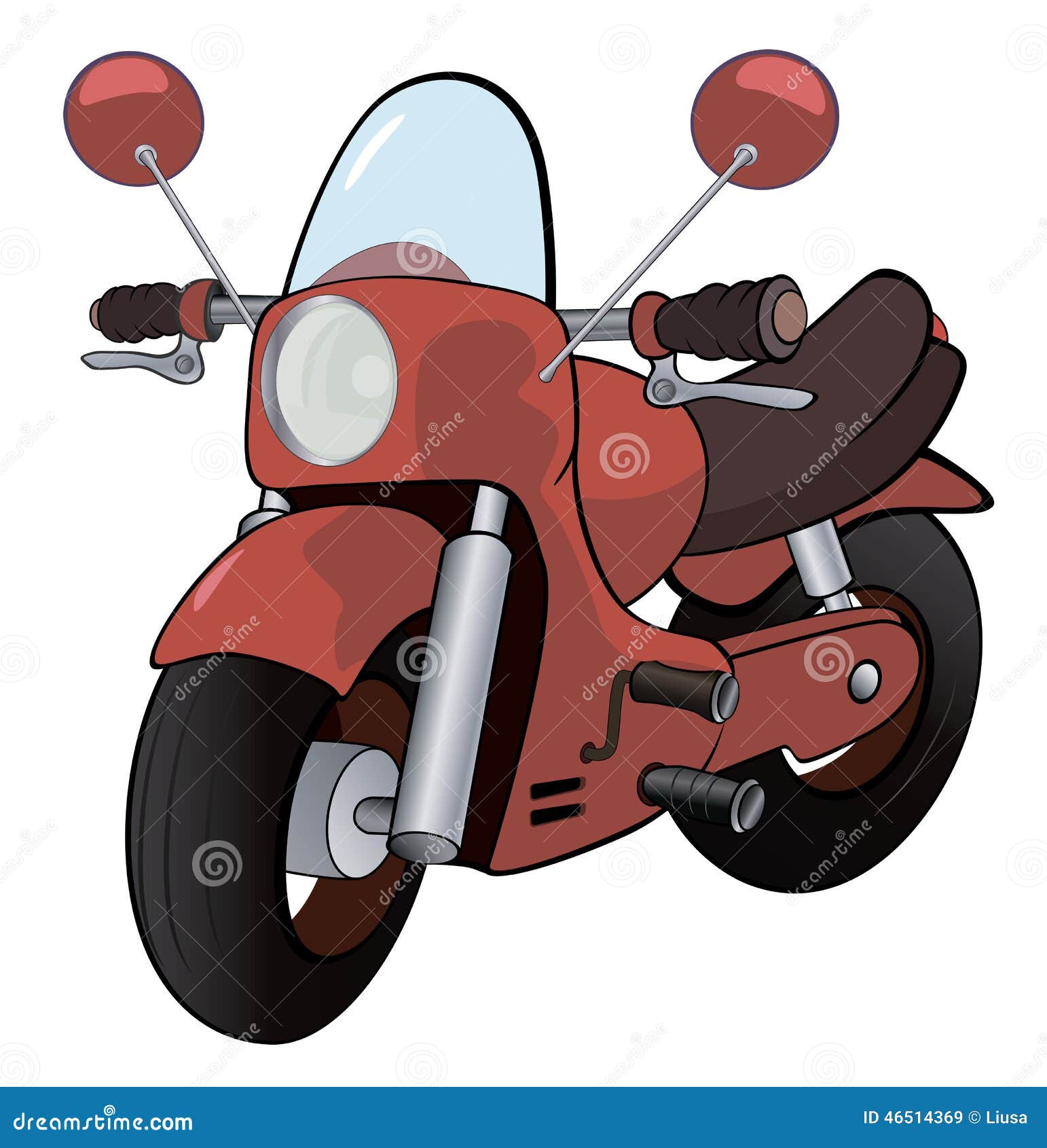 Tecknad filmmotorcykel vektor illustrationer. Illustration av trans ...