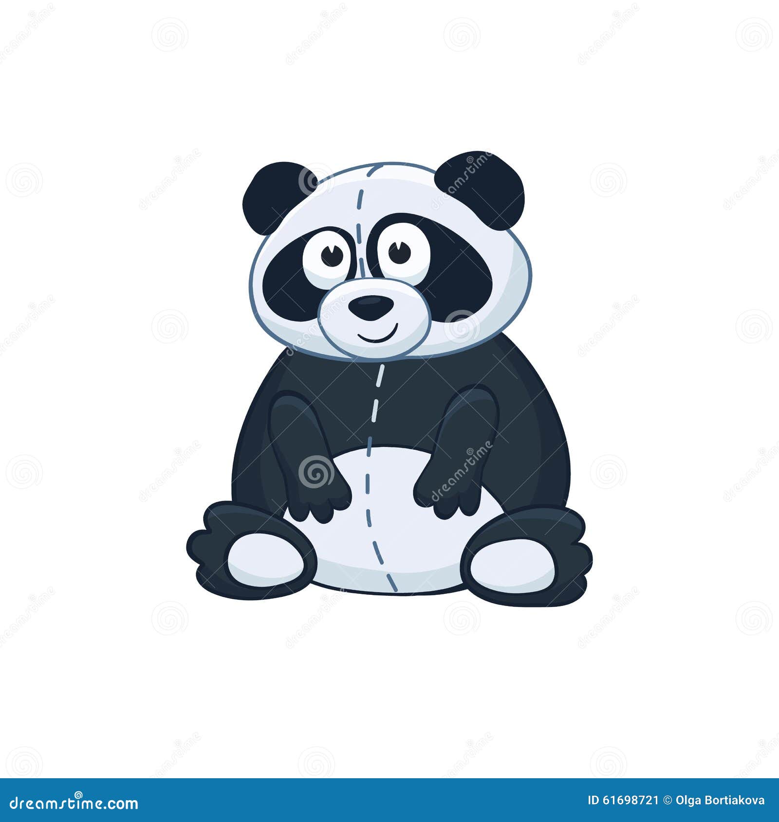 Tecknad filmpanda vektor illustrationer. Illustration av komiker - 61698721
