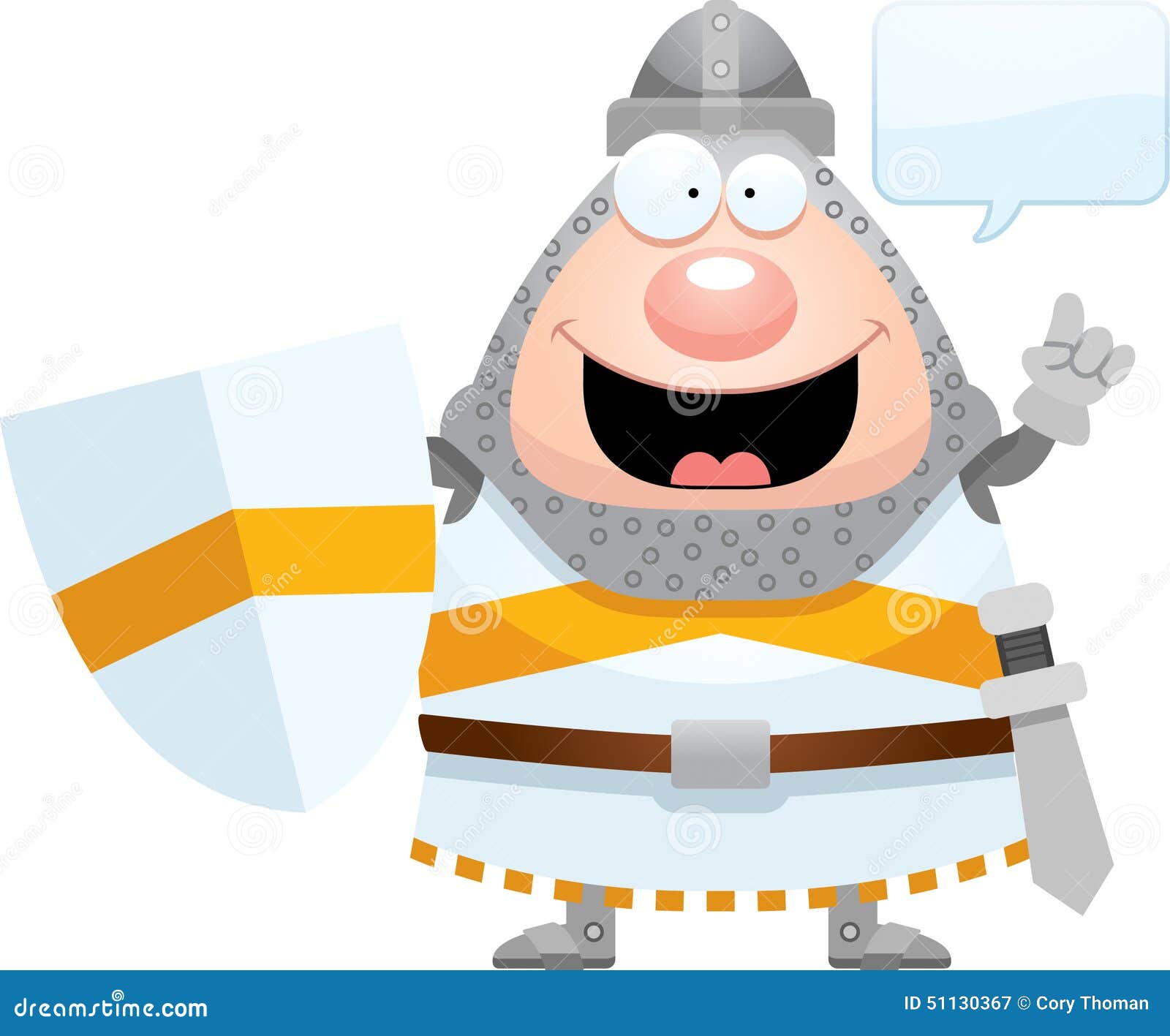 Tecknad Filmriddare Talking Vektor Illustrationer - Illustration av ...