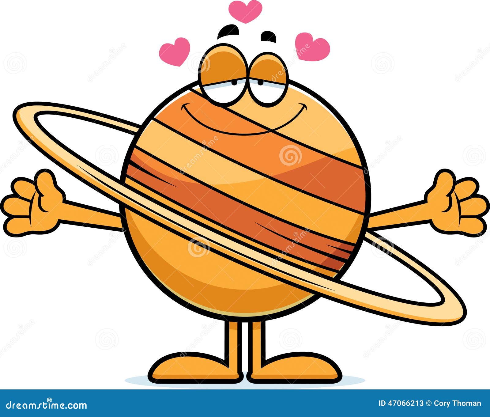 Tecknad filmSaturn kram vektor illustrationer. Illustration av ...