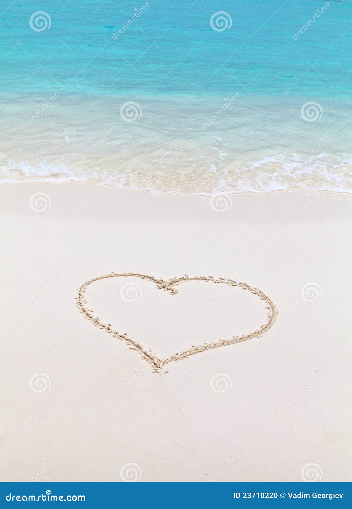 Tecknad hjärta arkivfoto. Bild av strand, ferie, begreppsmässigt - 23710220