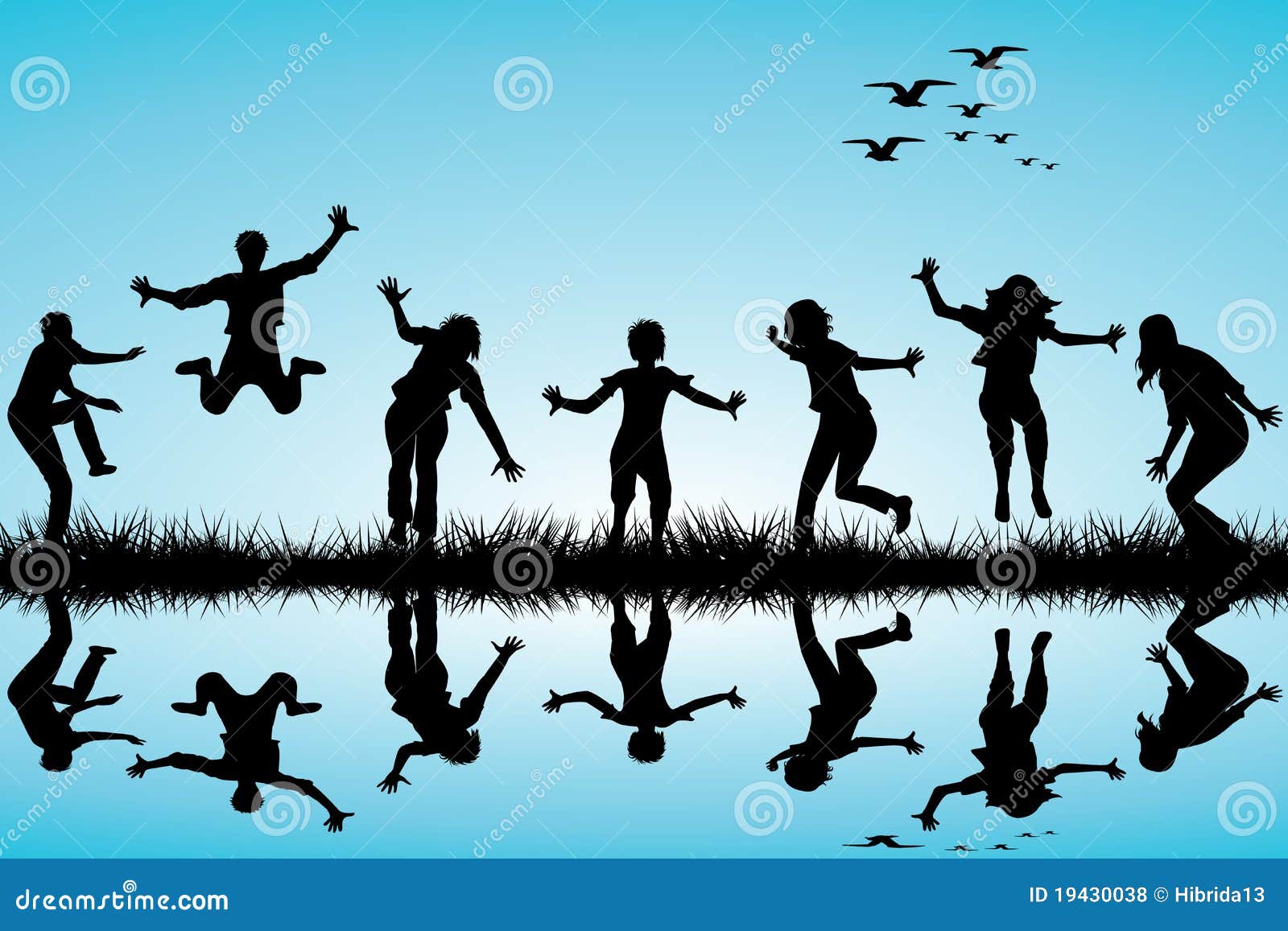 Tecknade Barn Hand Att Leka Stock Illustrationer - Illustration av ...