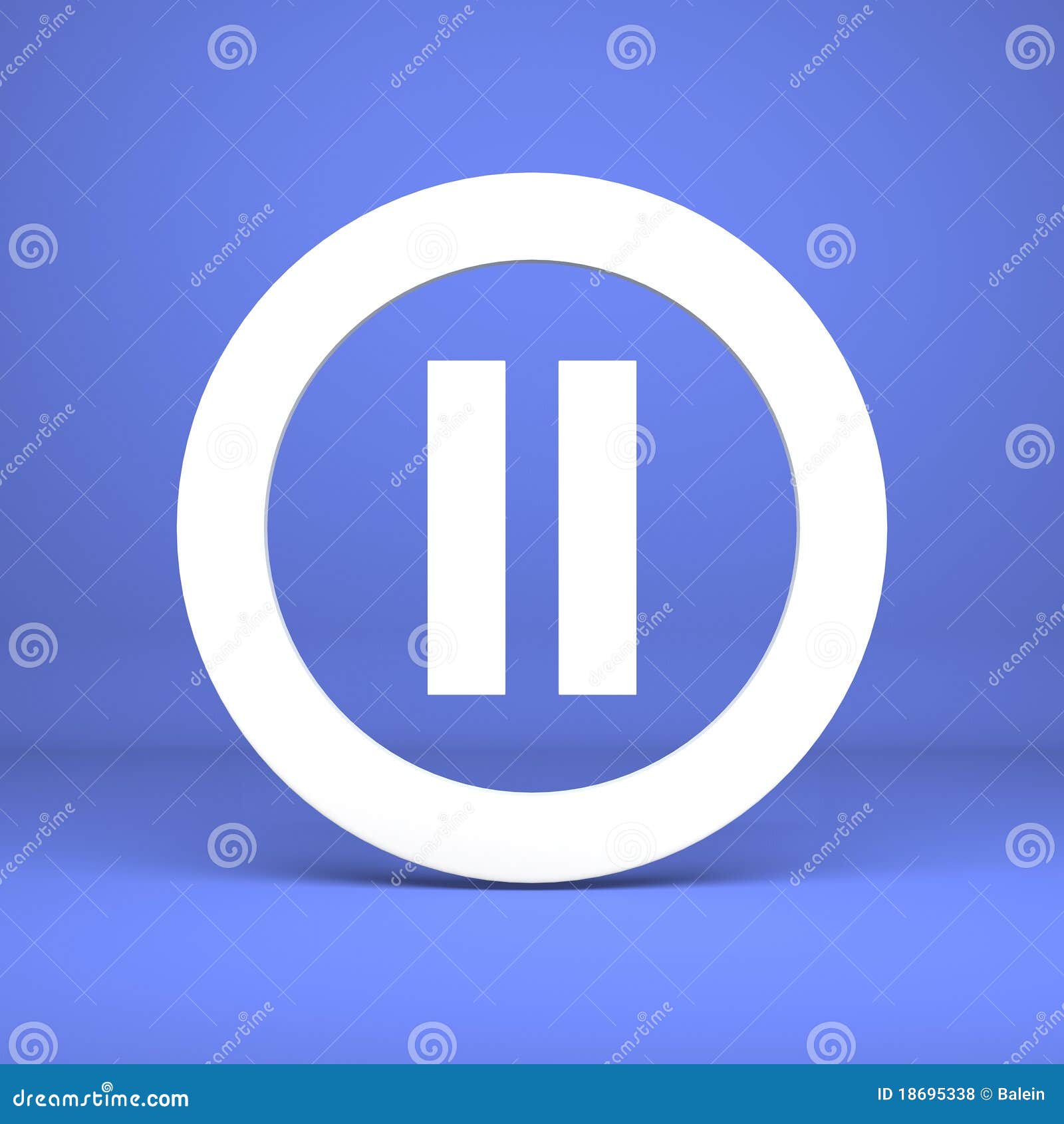 Tecla da pausa ilustração stock. Ilustração de rede, clique - 18695338