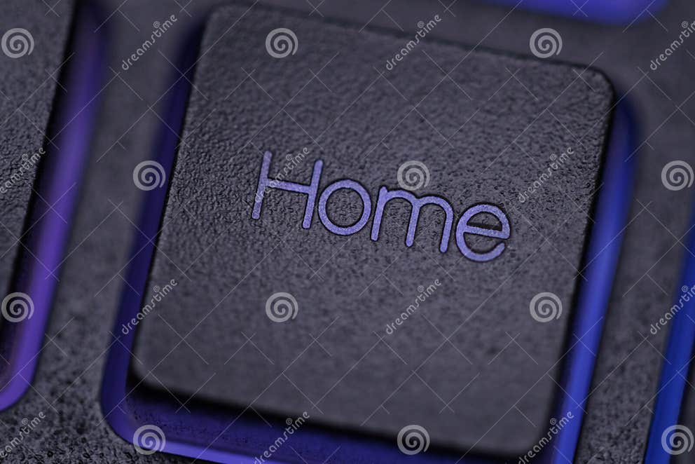 Tecla HOME no teclado foto de stock. Imagem de chave - 118850366