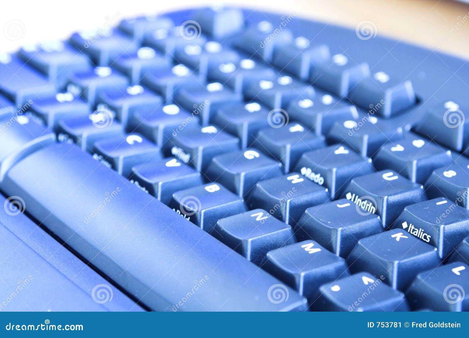 Teclado azul stock de ilustración. Ilustración de carta - 753781