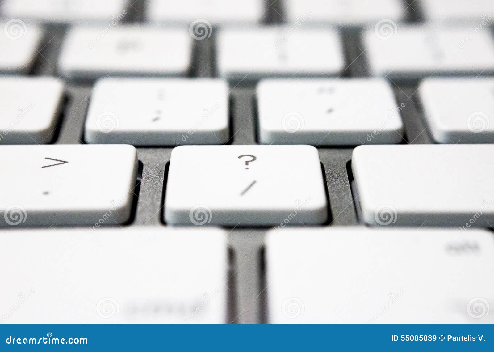 Teclado Con El Signo De Interrogación Imagen de archivo - Imagen de ...