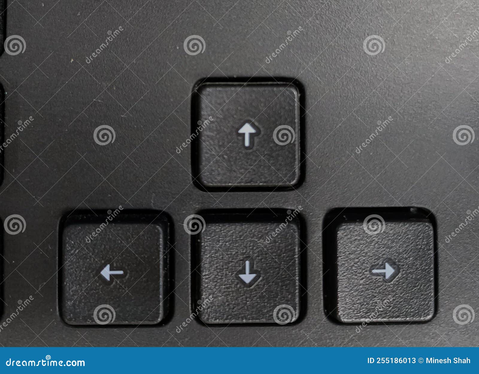 Teclado De Computadora Cuatro Direcciones Teclas Imagen de archivo ...