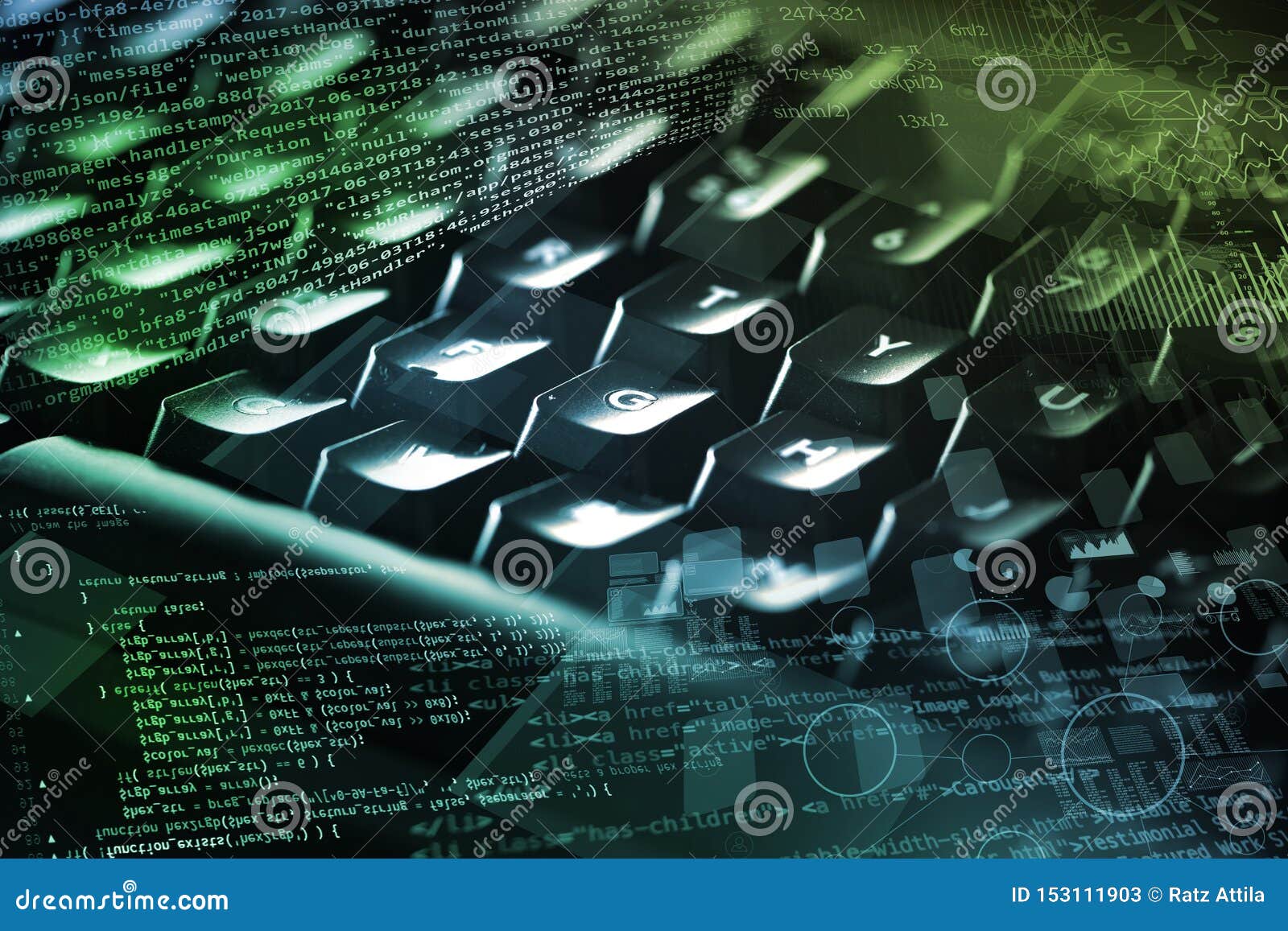 Teclado Del Primer Con La Codificaci?n De Concepto Imagen de archivo - Imagen de desarrollo ...