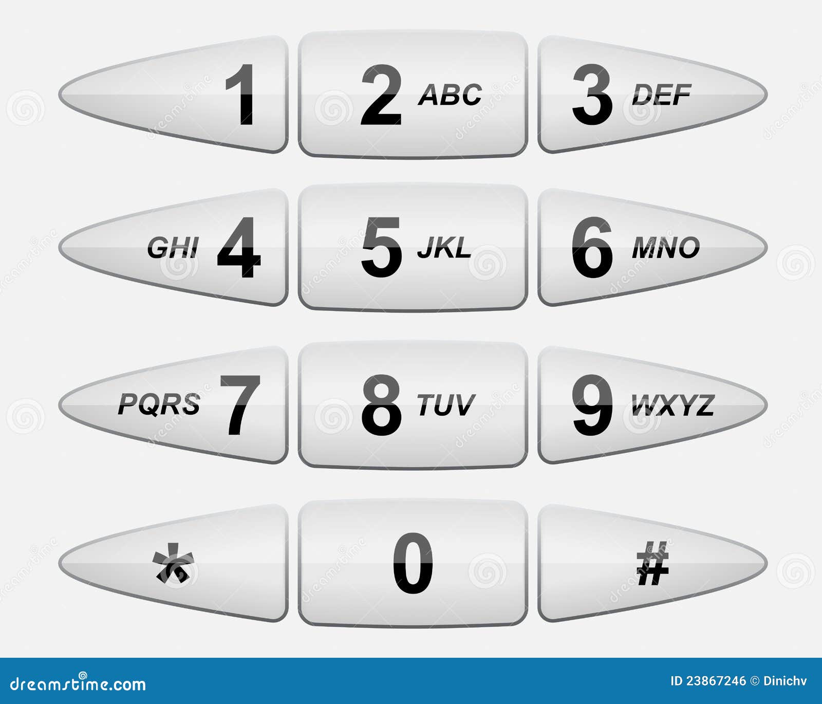 Teclado del teléfono ilustración del vector. Ilustración de digital ...