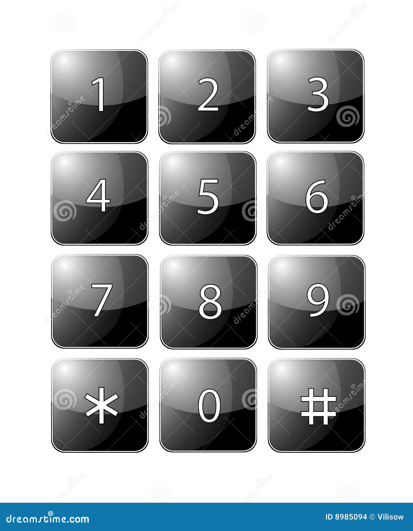 Teclado del teléfono ilustración del vector. Ilustración de escuche ...