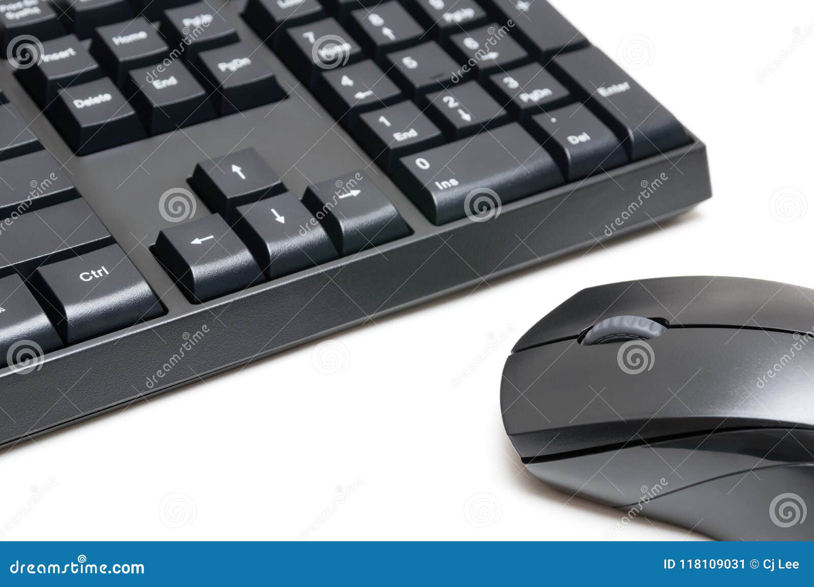 Teclado E Rato De Computador No Fundo Branco Imagem de Stock - Imagem ...