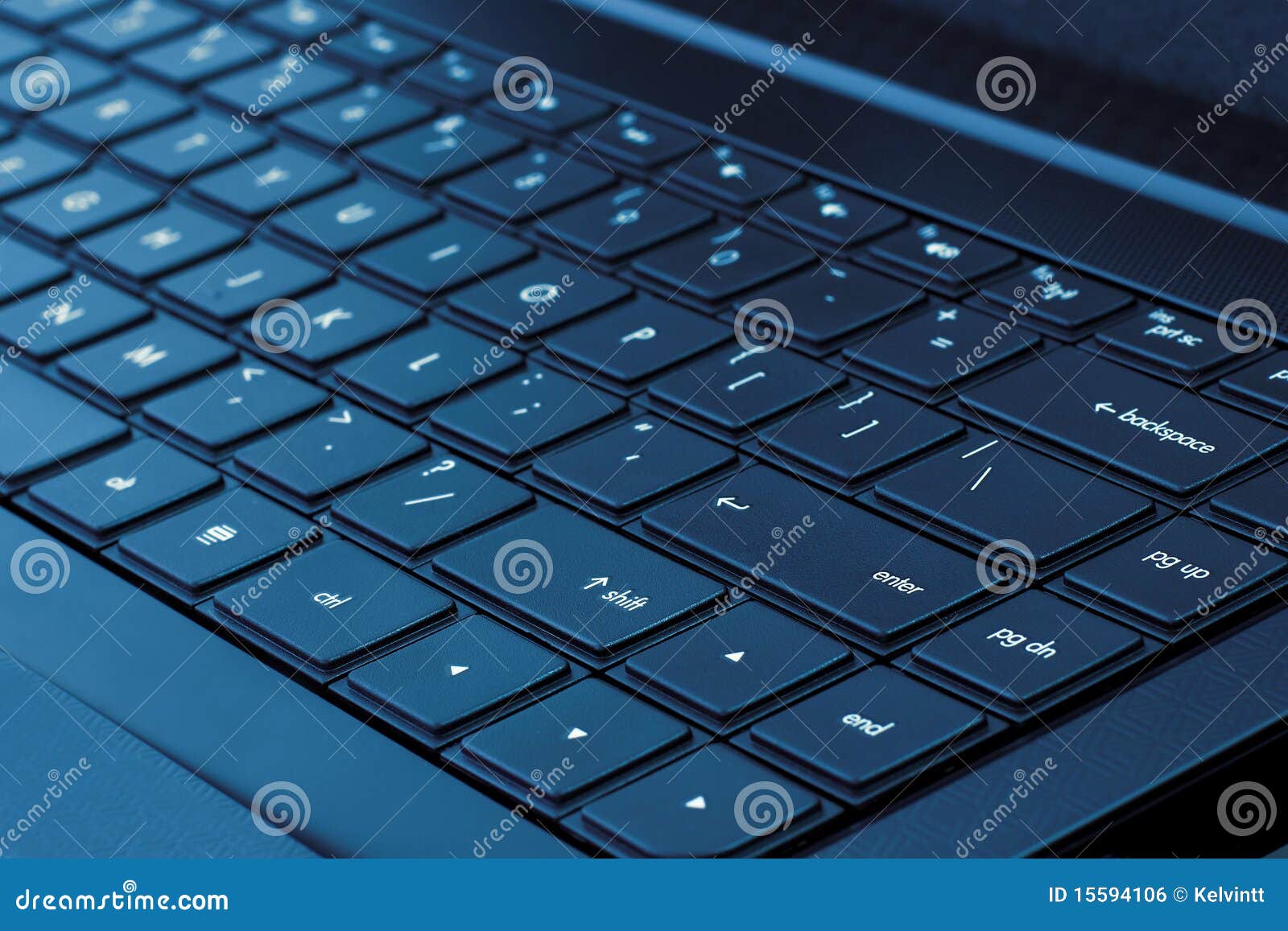 Teclado en azul foto de archivo. Imagen de hojee, negocios - 15594106