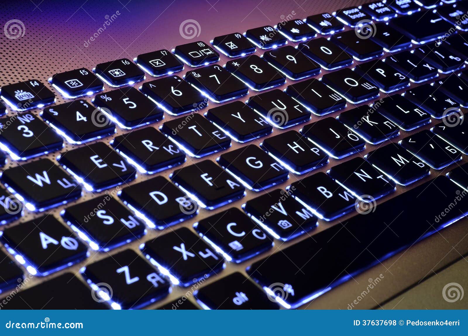 Teclado iluminado foto de archivo. Imagen de digital - 37637698