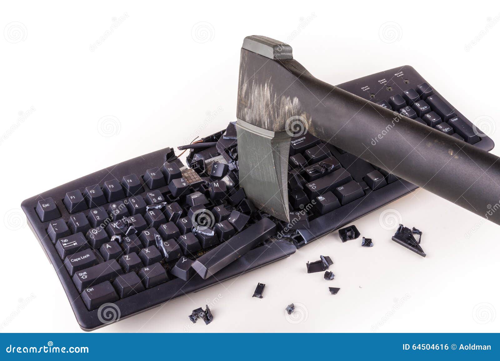 Teclado roto foto de archivo. Imagen de parte, ordenador - 64504616