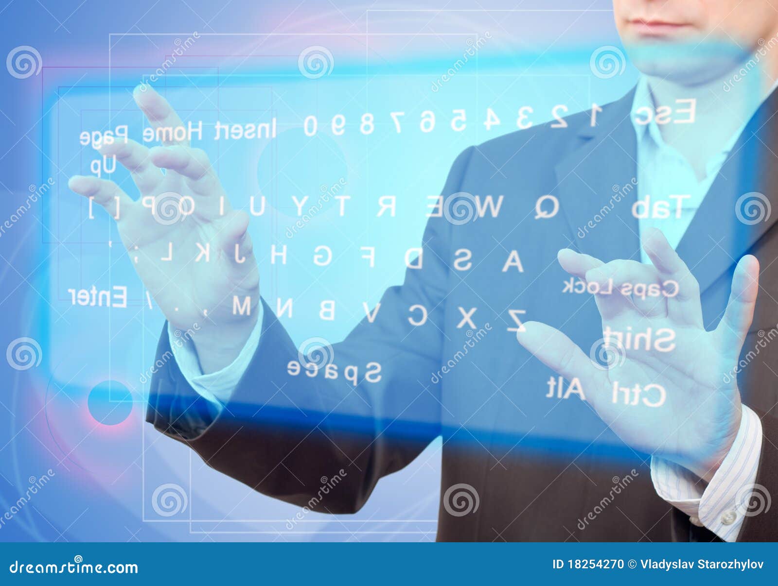 Teclado virtual. foto de archivo. Imagen de prensa, ciencia - 18254270