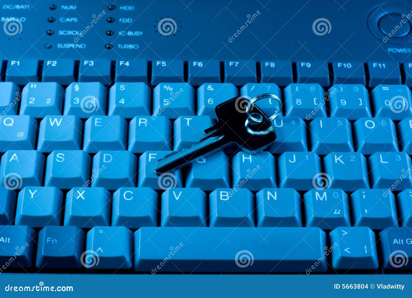 Teclado Y Clave De Ordenador Foto de archivo - Imagen de dispositivo ...