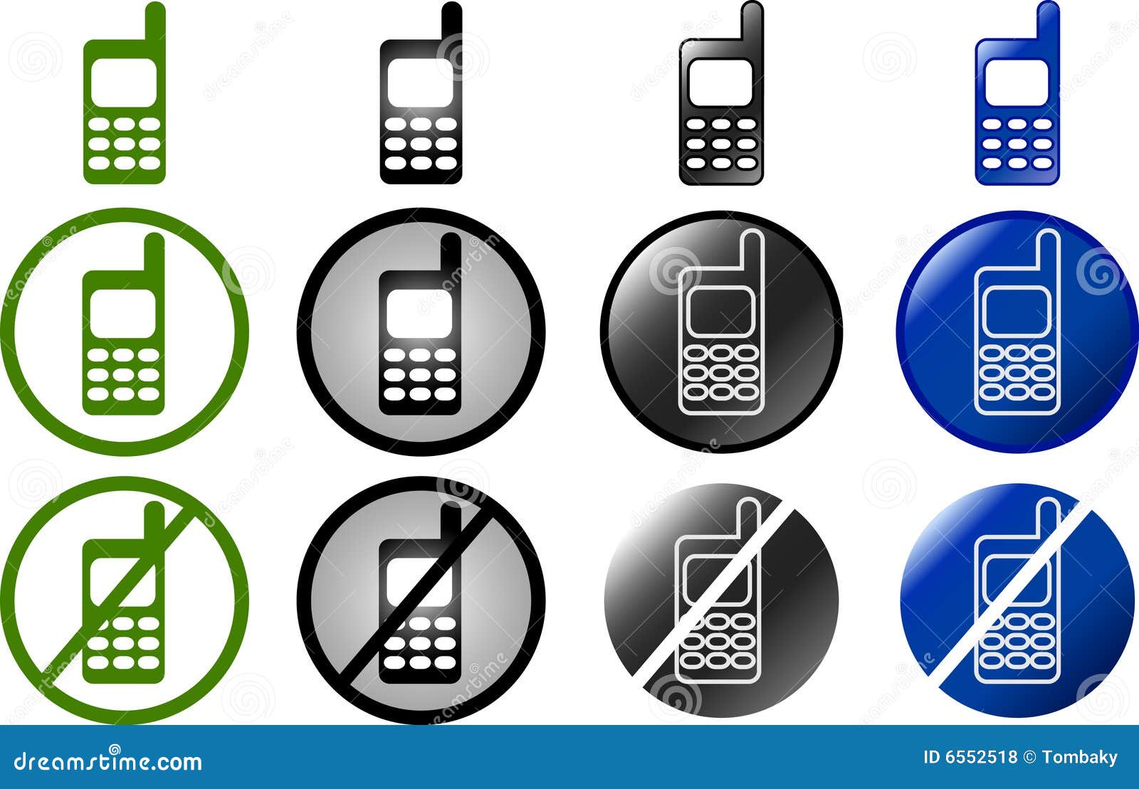 Teclas E Símbolos Do Telefone Ilustração do Vetor - Ilustração de ...