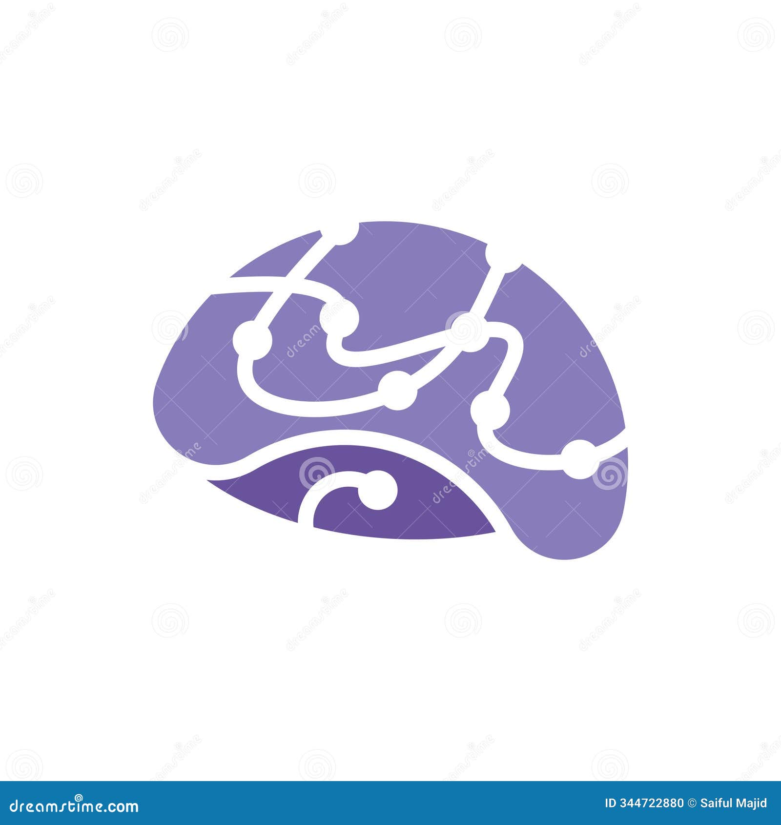 Tecno Brain Logo Template Icon Stock Illustration - Illustration of ...