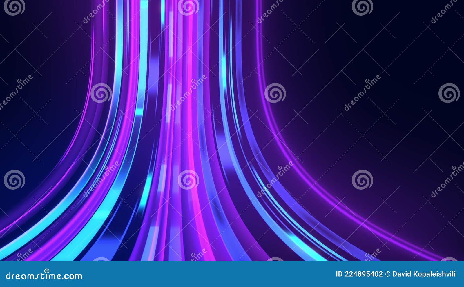 Tecnologia Abstrata De Linhas De Velocidade Coloridas Com Fundo Loopado