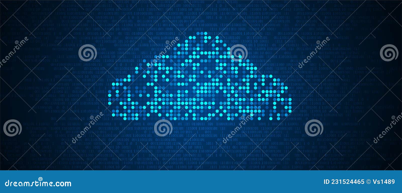 Tecnologia De Nuvem. Fundo De Conceito Digital Da Web Integrado ...