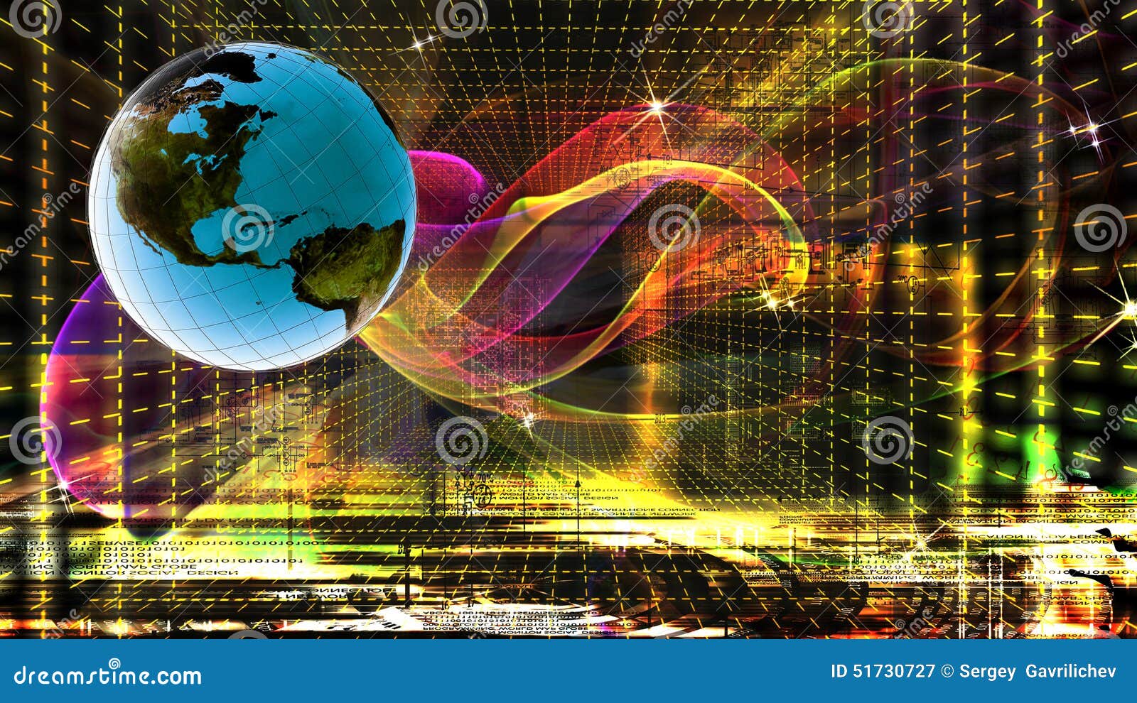 Tecnologia Do Internet Globalization Ilustração Stock - Ilustração de ...