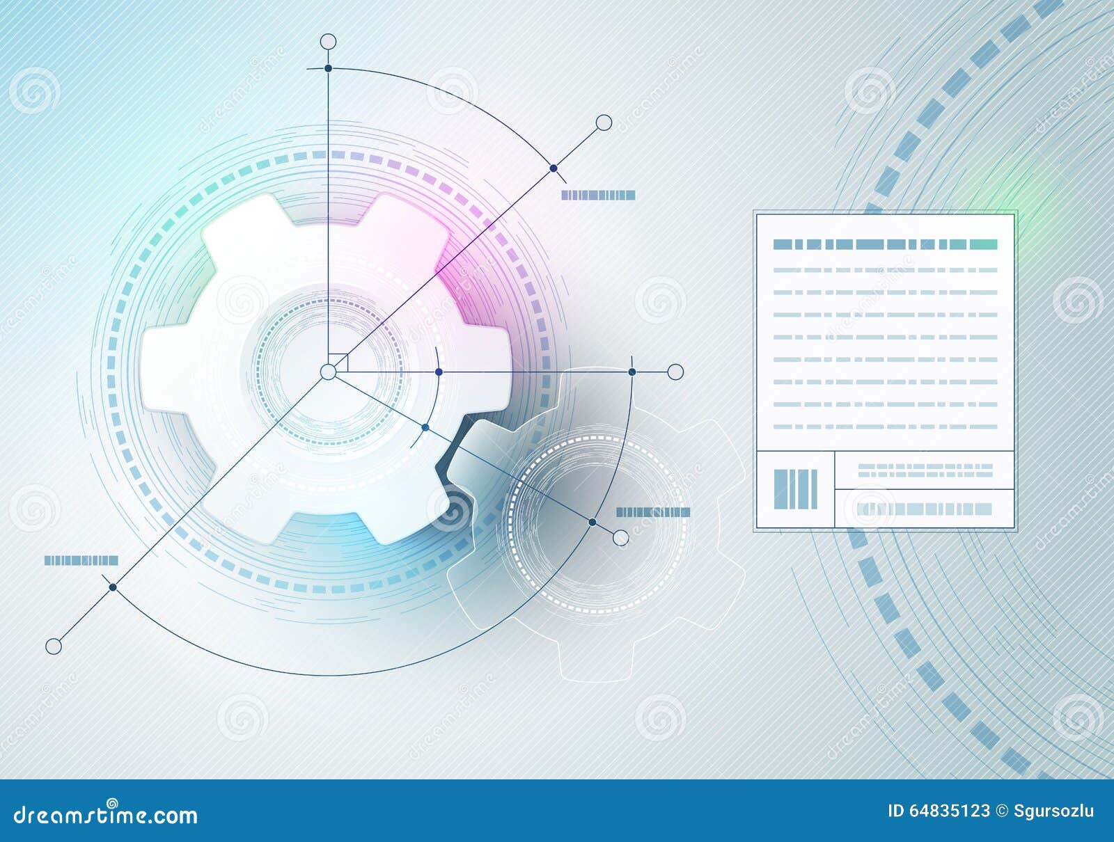 Tecnology concept design stock vector. Illustration of mechanism - 64835123