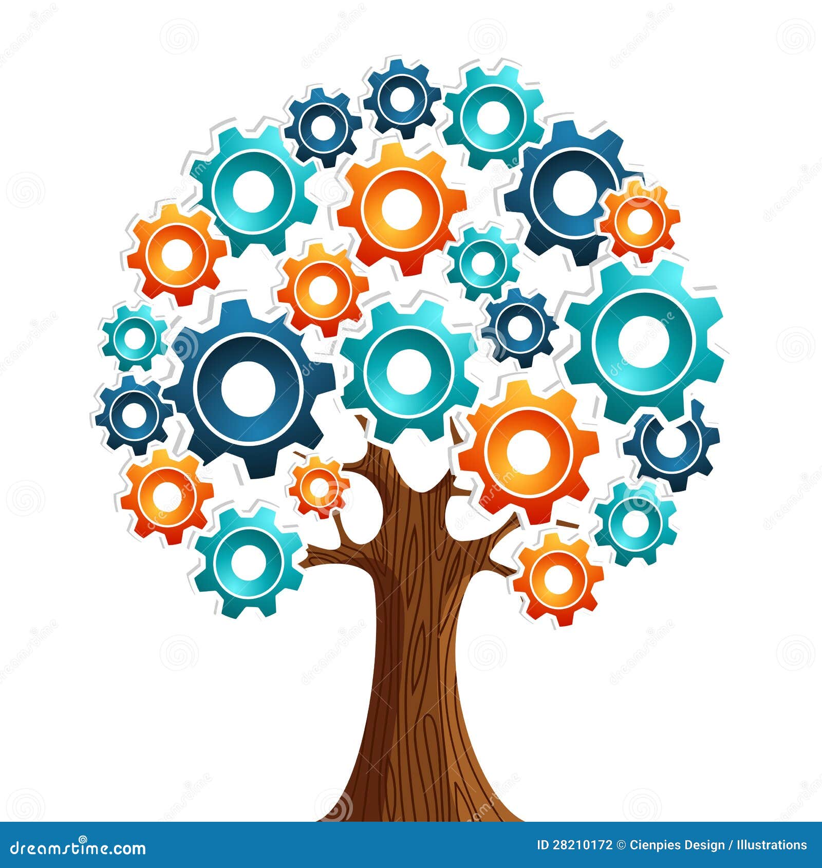 Tecnology engine tree stock vector. Illustration of engine - 28210172
