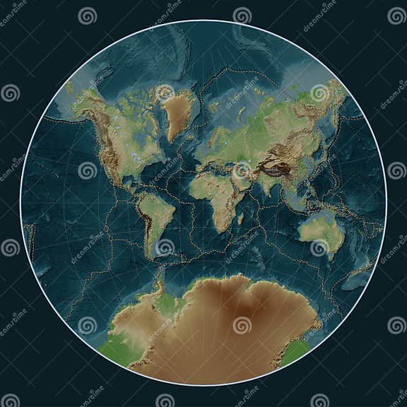 Tectonic Plate Boundaries on the World Wiki Map - 0 PM. Lagrange Stock ...