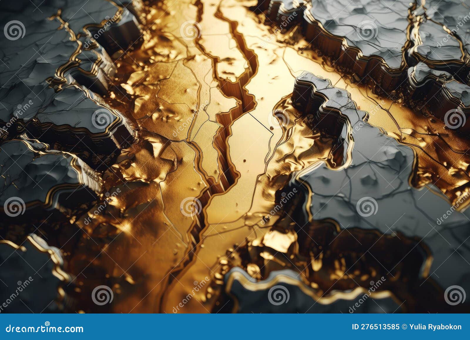 Tectonic Plate Shift Earth. Generate Ai Stock Illustration ...