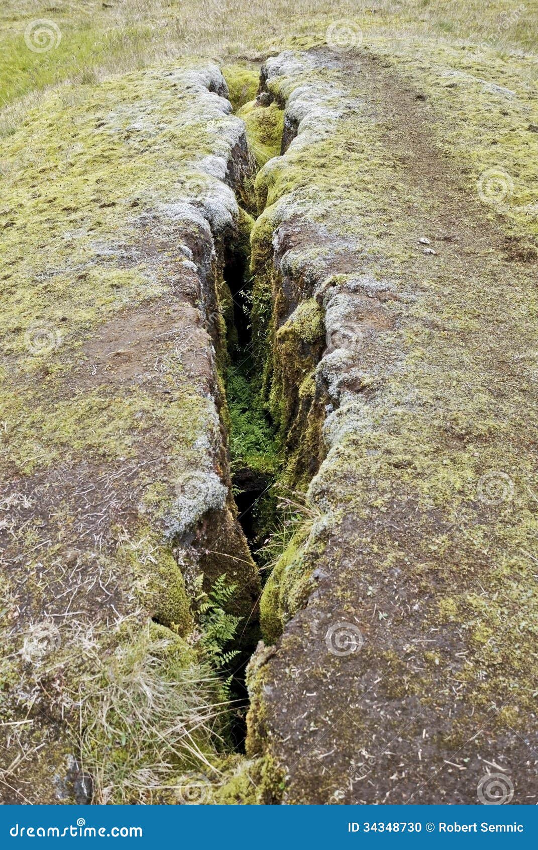 Tectonic plate small crack stock photo. Image of magma - 34348730