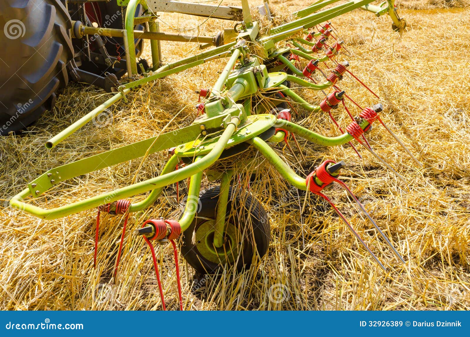 Tedder (machine) stock image. Image of landscape, grass - 32926389