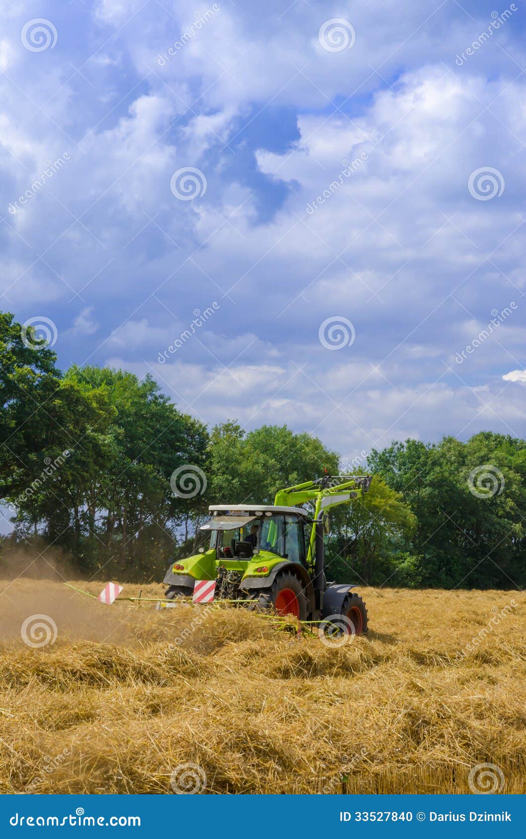 Tedder (machine) stock photo. Image of haying, farmland - 33527840