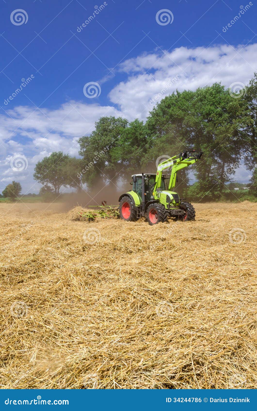Tedder (machine) stock photo. Image of feed, agricultural - 34244786