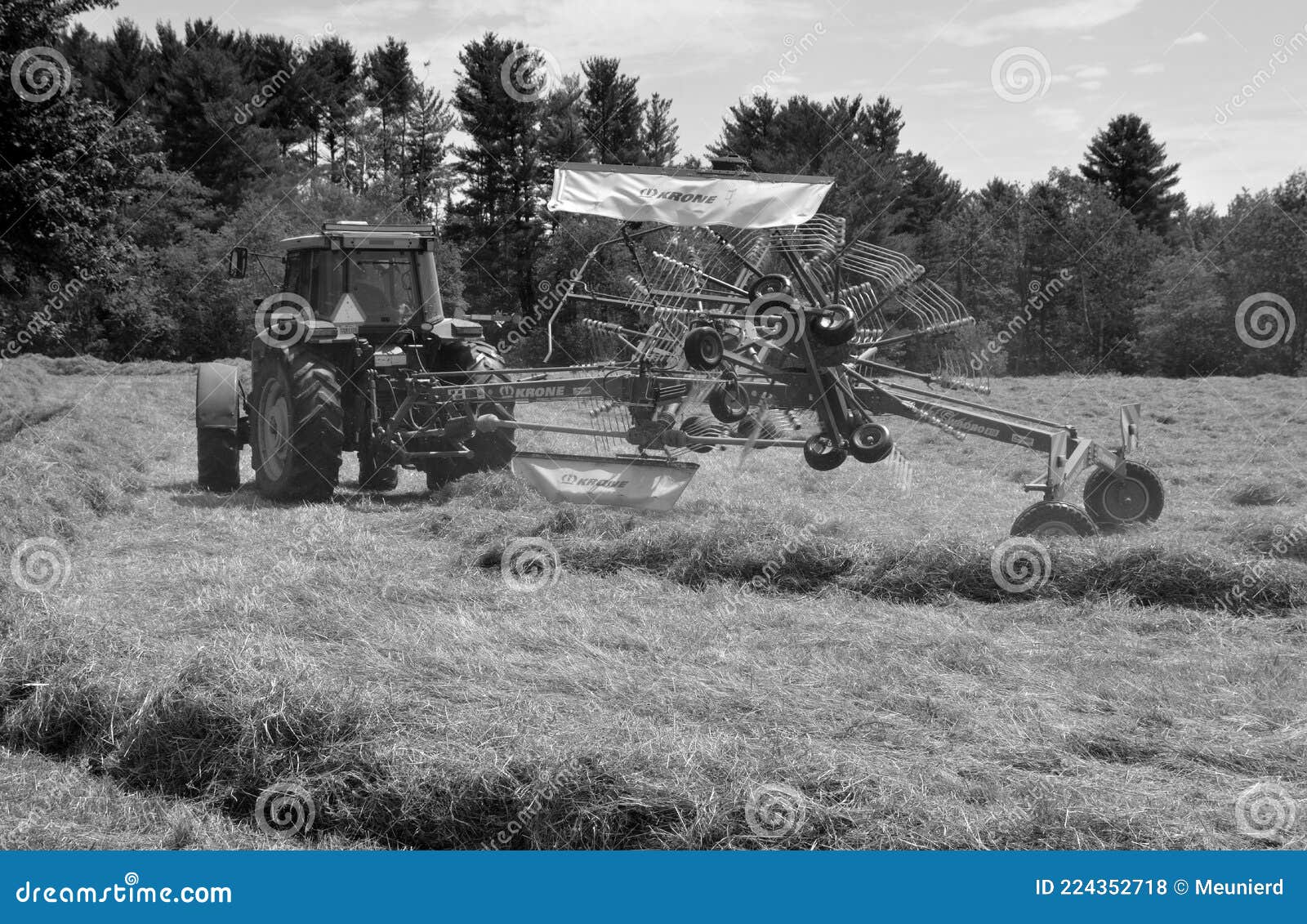 Tedder is a Machine Used in Haymaking Editorial Stock Photo - Image of ...