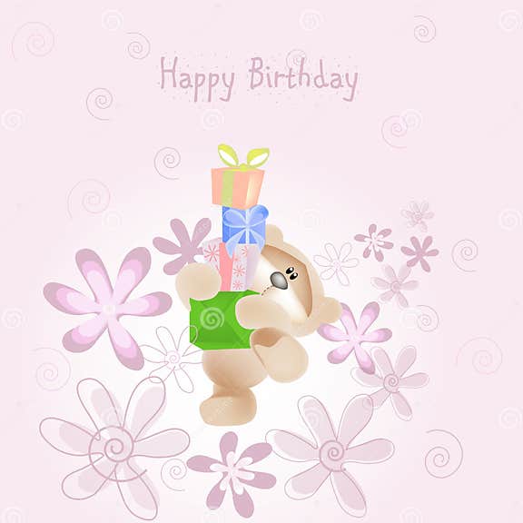 Teddi2 stock vector. Illustration of bear, birthday, adorable - 24224708