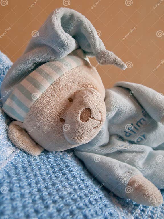 Teddy-bear stock photo. Image of fluffy, cyan, napping - 19071256