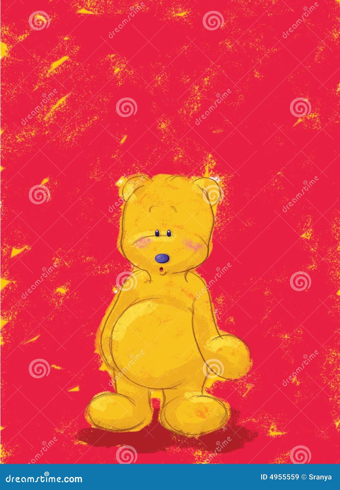Teddy bear stock illustration. Illustration of standing - 4955559