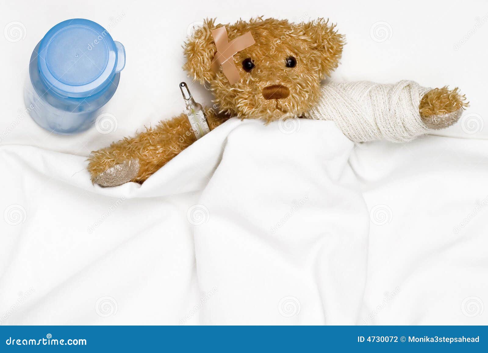 Teddy Bear as a patient stock photo. Image of pain, child - 4730072