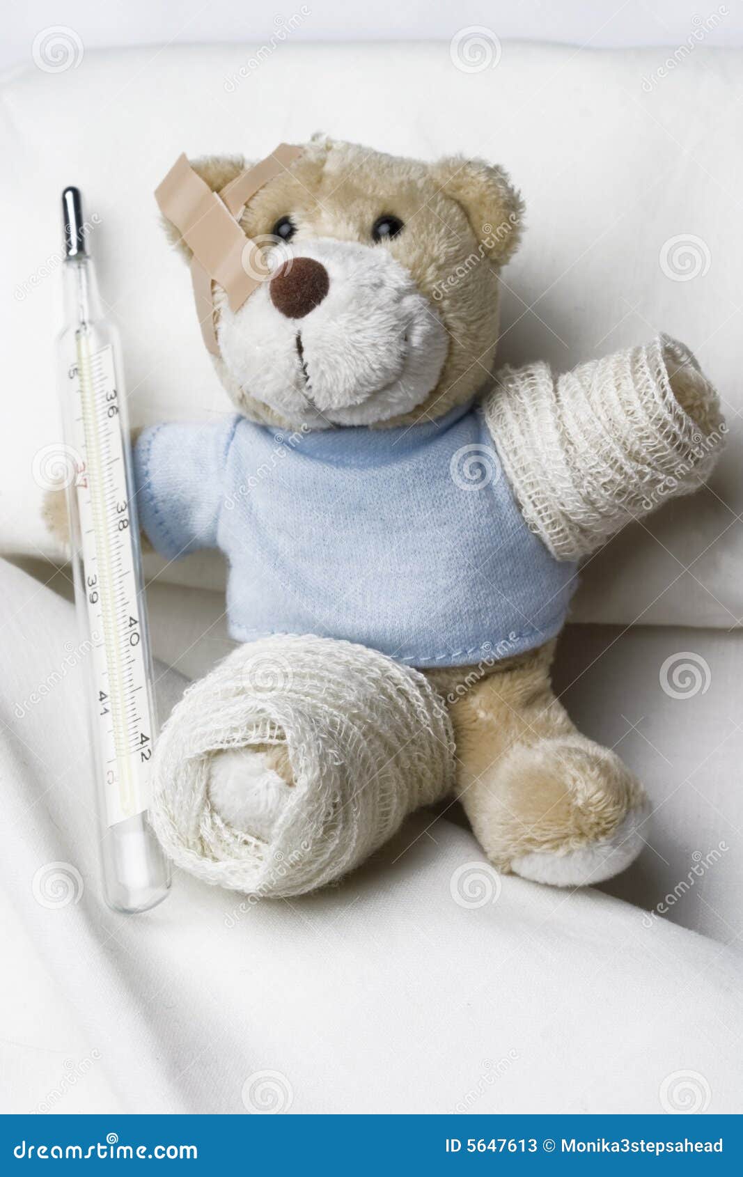 Teddy bear as a patient stock image. Image of teddy, bear - 5647613