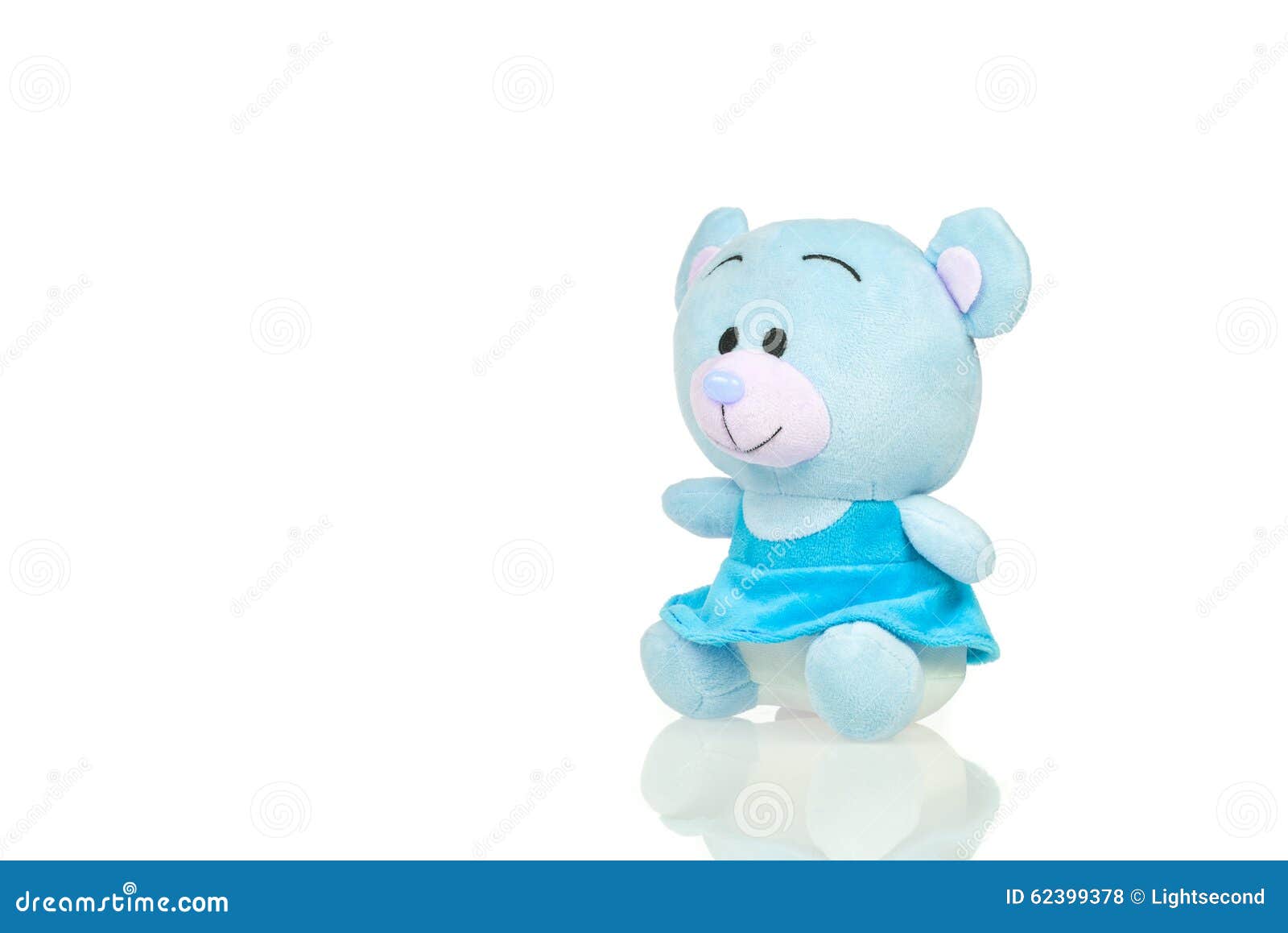 Teddy Bear Blue Little Cute Stock Photo - Image of blue, decoration ...