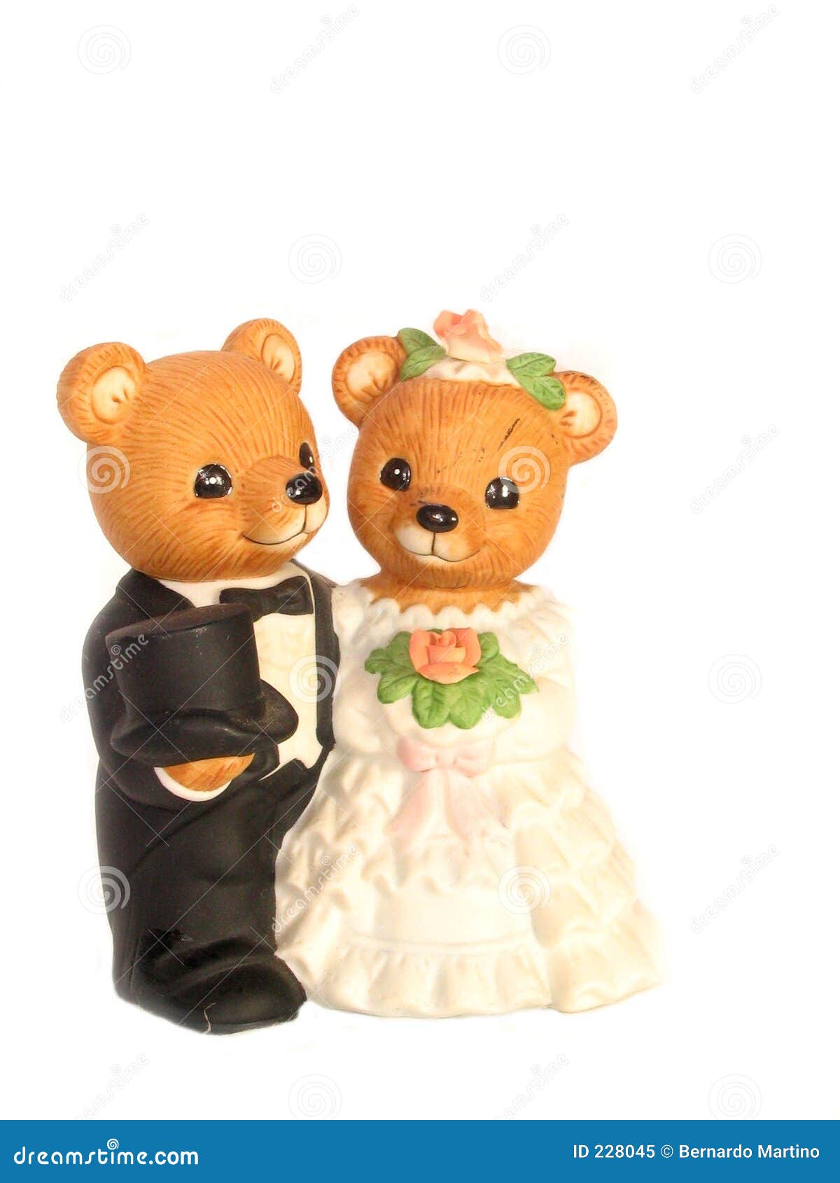 Teddy Bear Bride and Groom stock image. Image of male, happy - 228045