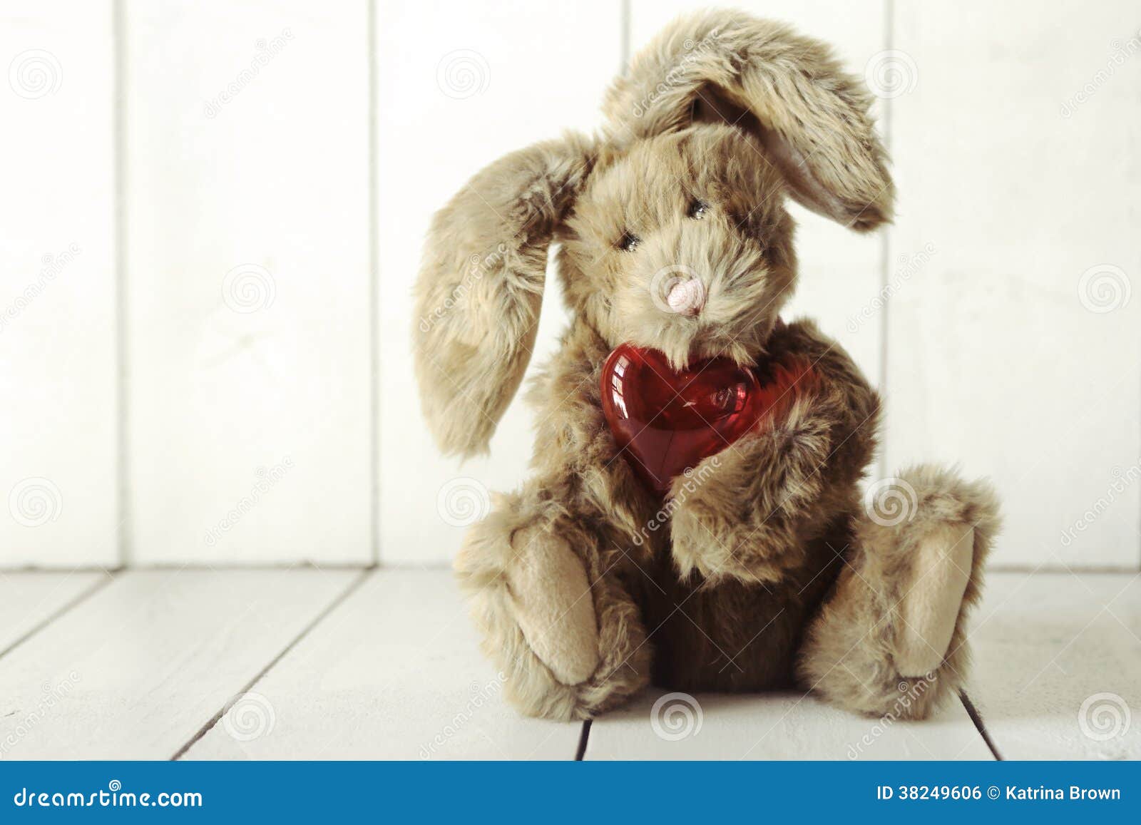 Teddy Bear Bunny with Valentine or Anniversary Love Theme Stock Photo ...