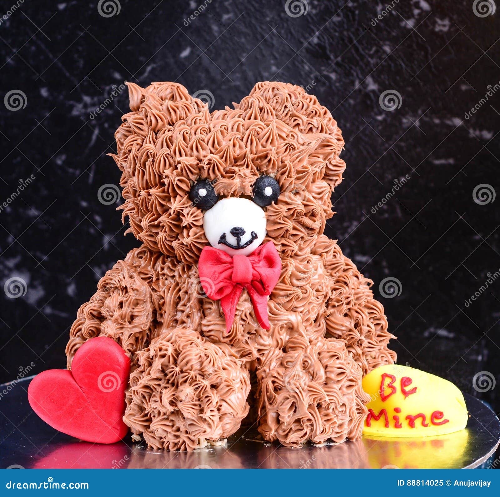 Teddy Bear cake stock image. Image of cake, candle, date - 88814025