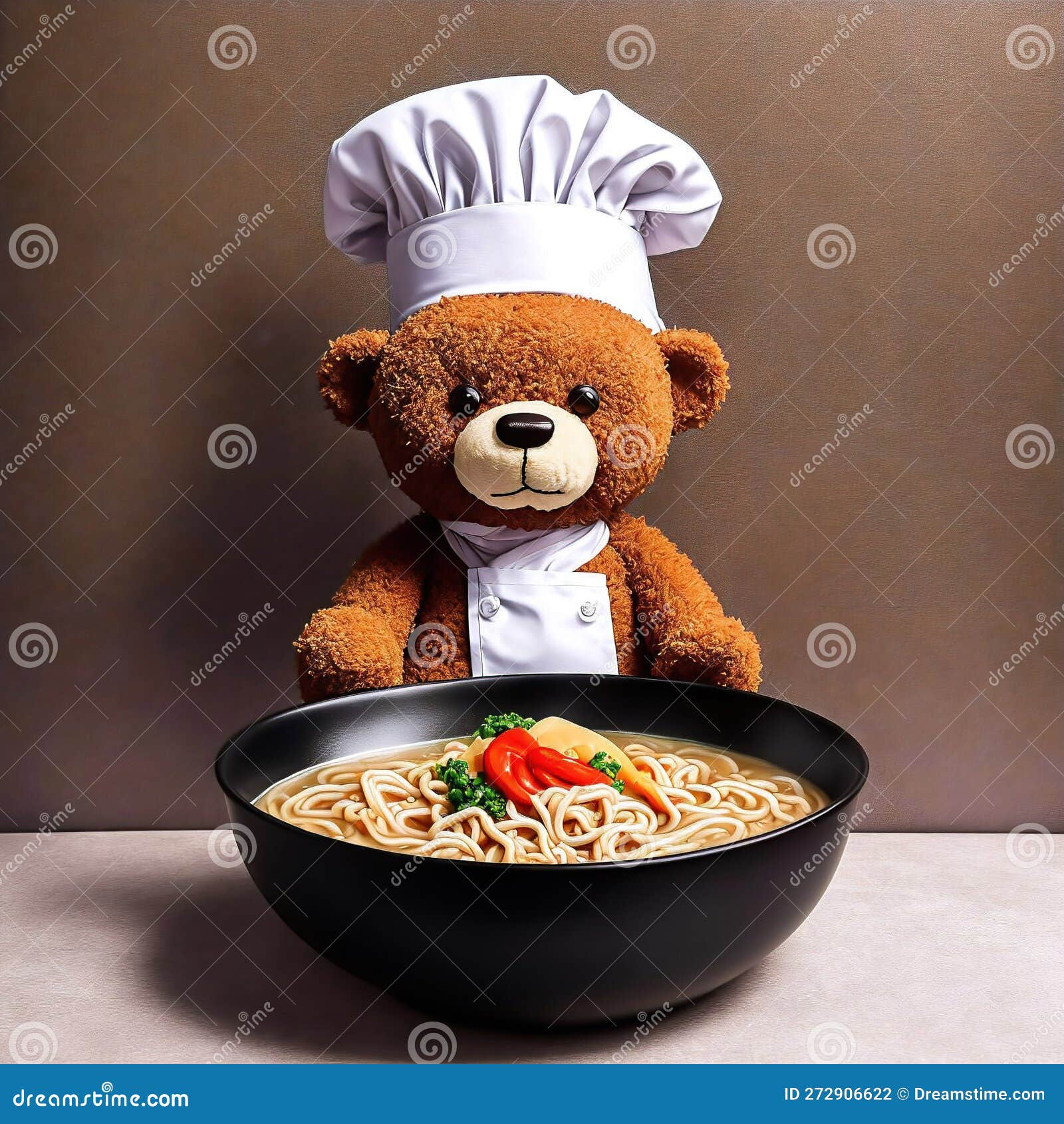 Teddy Bear Chef Created with Generative AI Stock Photo - Image of ...