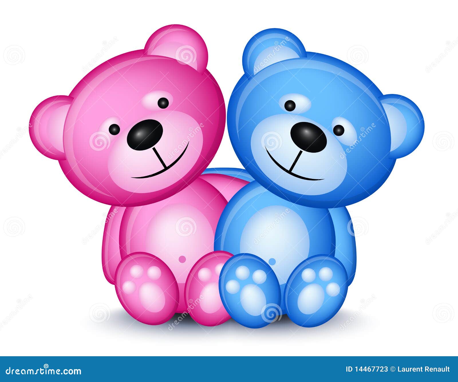 Teddy bear couple stock vector. Illustration of cute - 14467723
