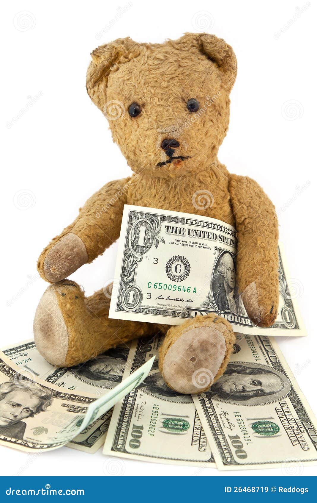 Teddy Bear Dollar Bills Stock Photos - Download 98 Royalty Free Photos