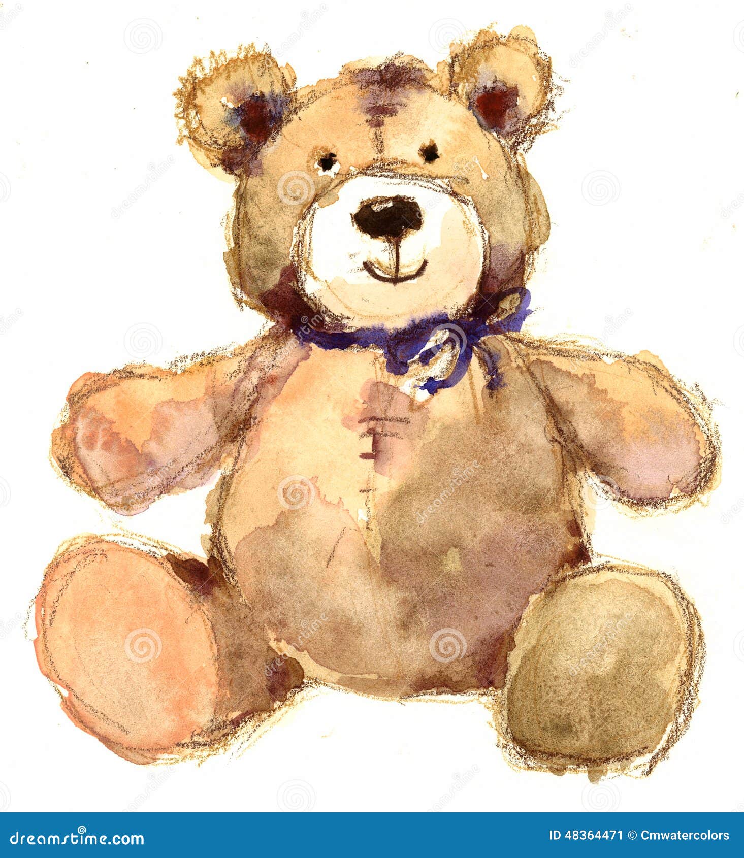 Teddy Bear stock illustration. Illustration of hand, bear - 48364471