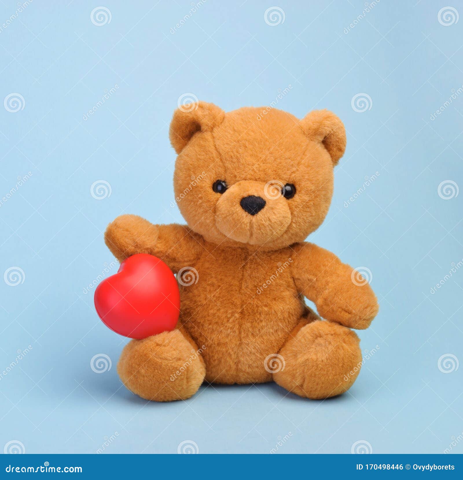 Teddy Bear with Heart Love Concept Stock Photo - Image of greeting ...