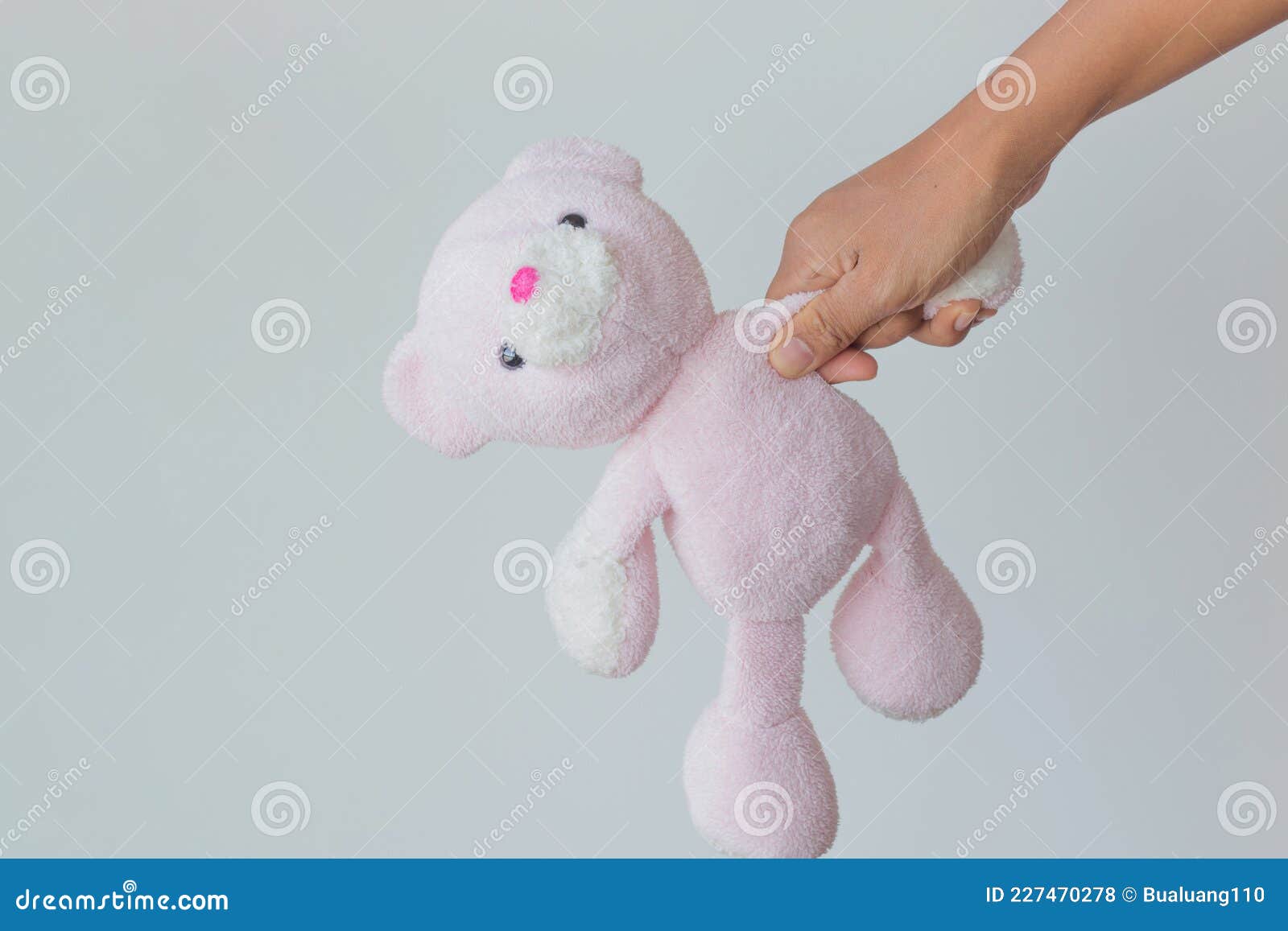Teddy Bear is Hurt by the Bad Guy. Stock Photo - Image of isolated ...