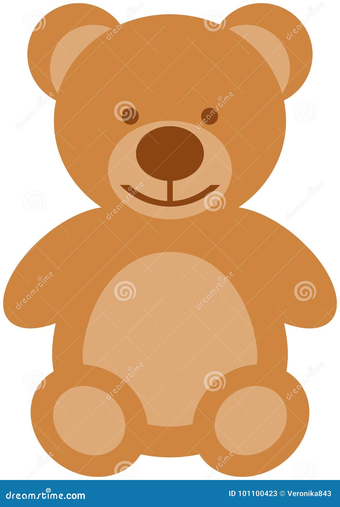 Teddy bear icon stock vector. Illustration of cute, symbol - 101100423